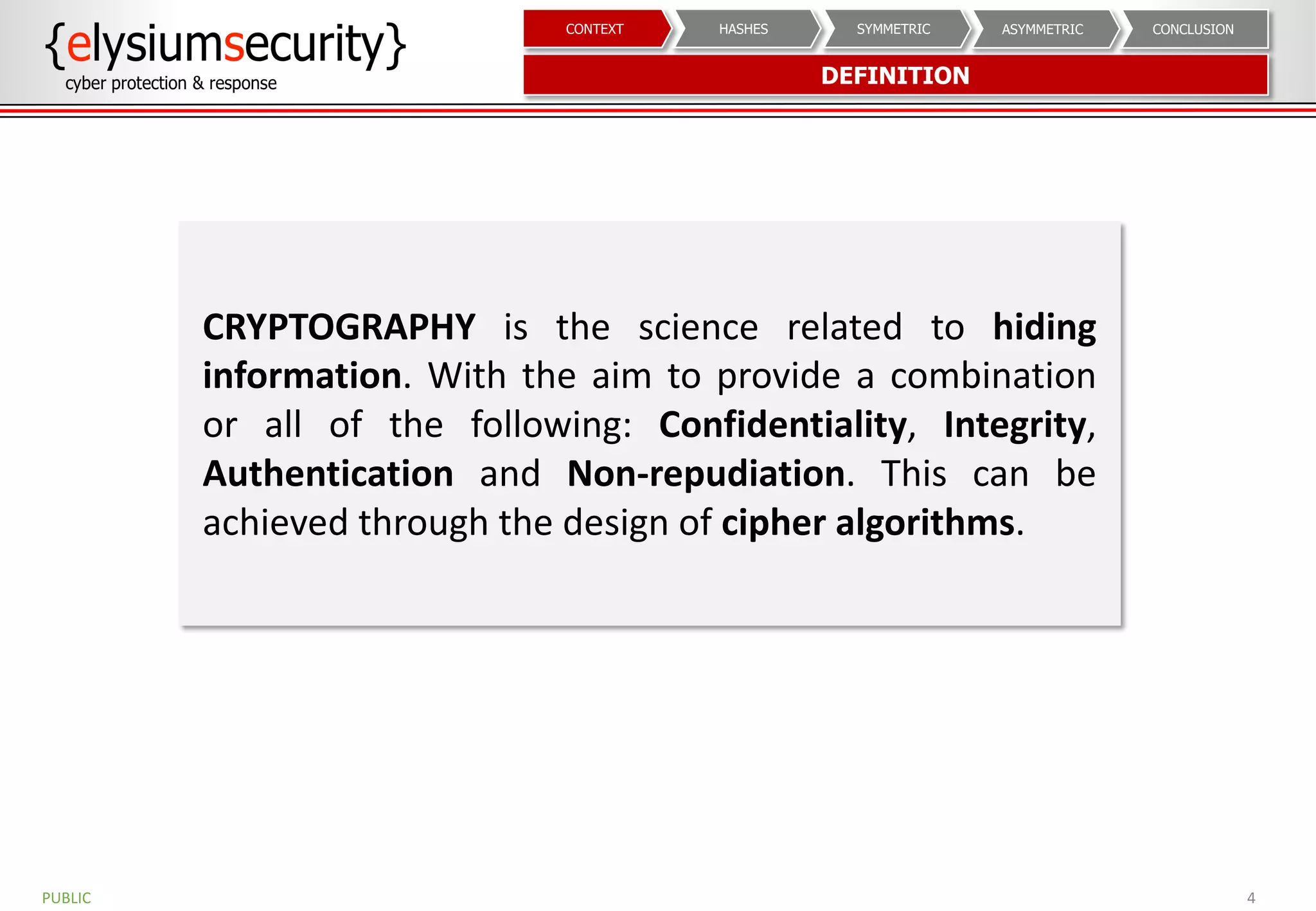 INTRODUCTION TO CRYPTOGRAPHY | PPT