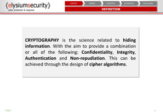 INTRODUCTION TO CRYPTOGRAPHY | PPT