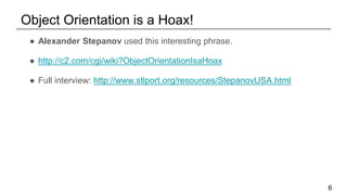 FP vs OOP : Design Methodology by Harshad Nawathe | PPT