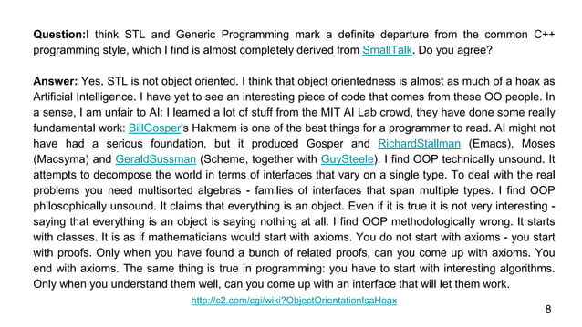 FP vs OOP : Design Methodology by Harshad Nawathe | PPT