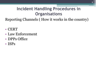 INCIDENT HANDLING IN ORGANISATIONS | PDF