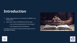 Talk 2 – Prayer and Scripture formation teaching | PPTX