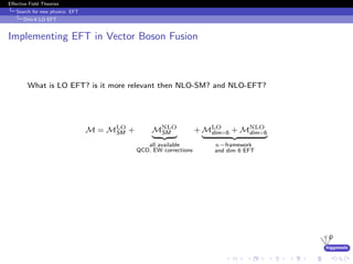 Effective Field Theories in the Quest for BSM Physics | PPT