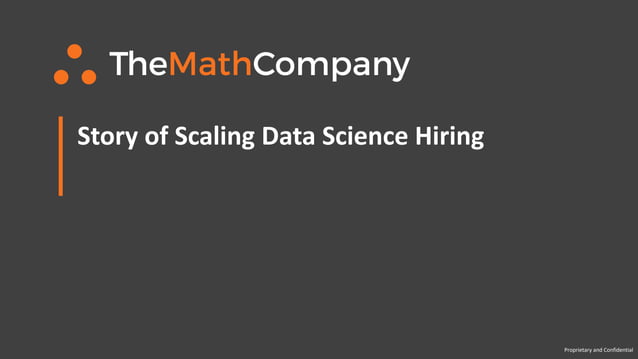 Story of hiring great data scientists - Srinidhi Rao (Senior Partner ...