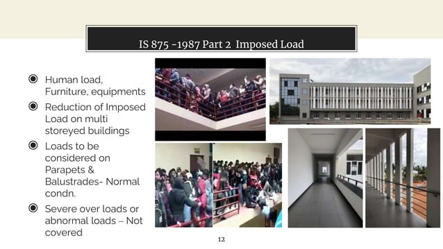 Computation of Loads on Buildings of Different Typologies | PPT