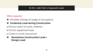 Computation of Loads on Buildings of Different Typologies | PPTX