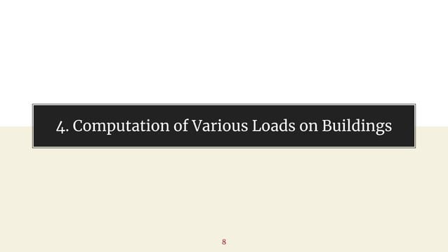 Computation of Loads on Buildings of Different Typologies | PPT