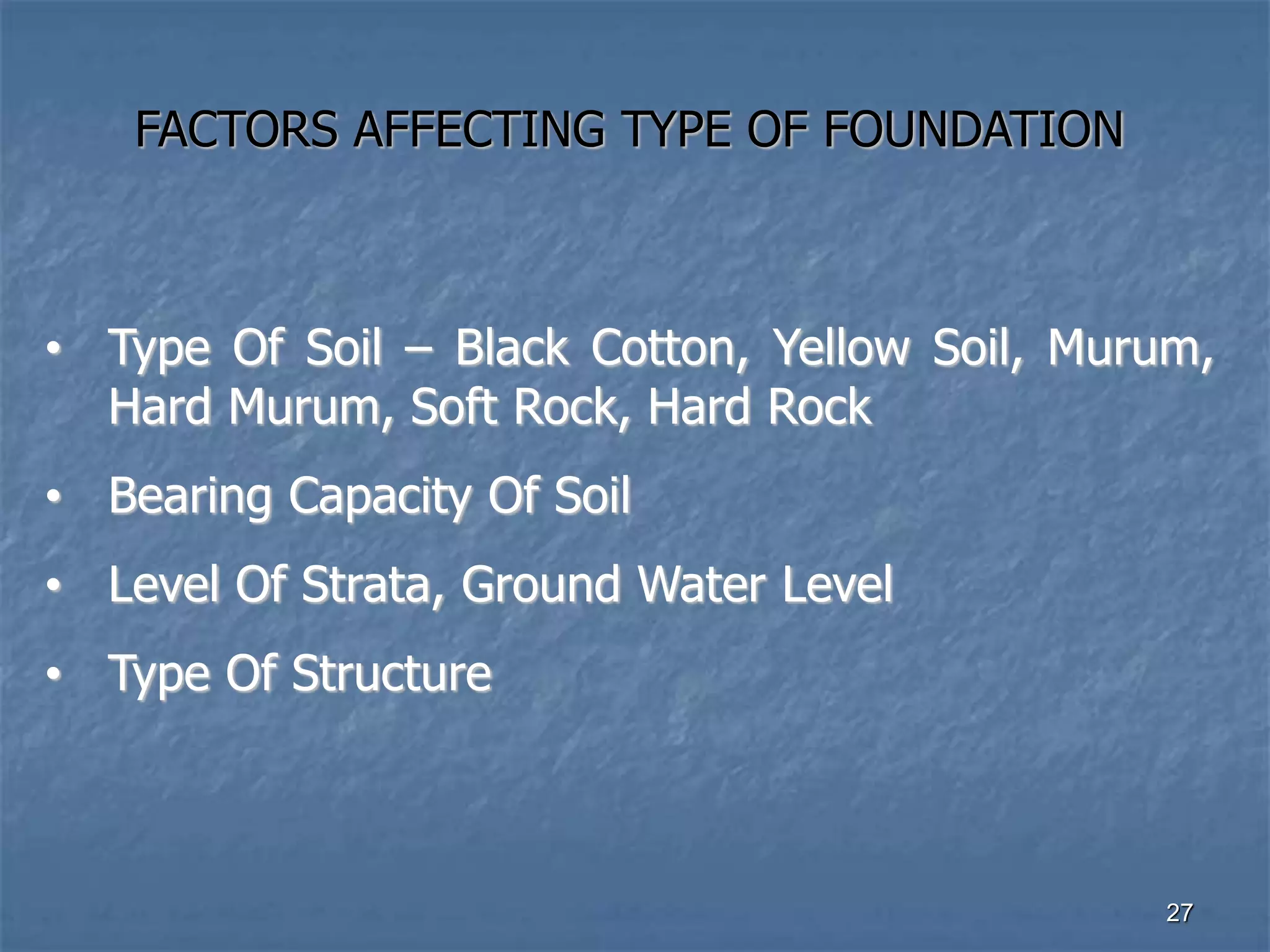 Foundation Types | PPTX