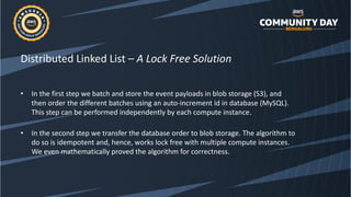 Lessons learnt building a Distributed Linked List on S3 | PPT