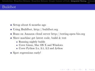Talk6 biopython bosc2011 | PPT