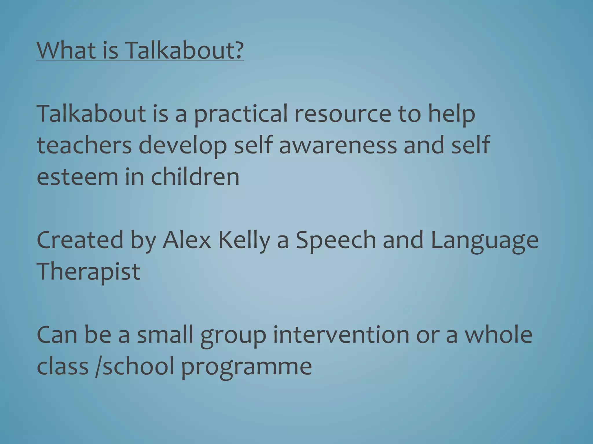 Talkabout | PPTX