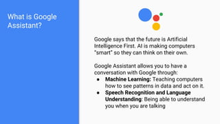 Your First Assistant App with DialogFlow + Firebase | PDF