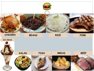 Talking describing ABOUT FOOD and drinks.ppt