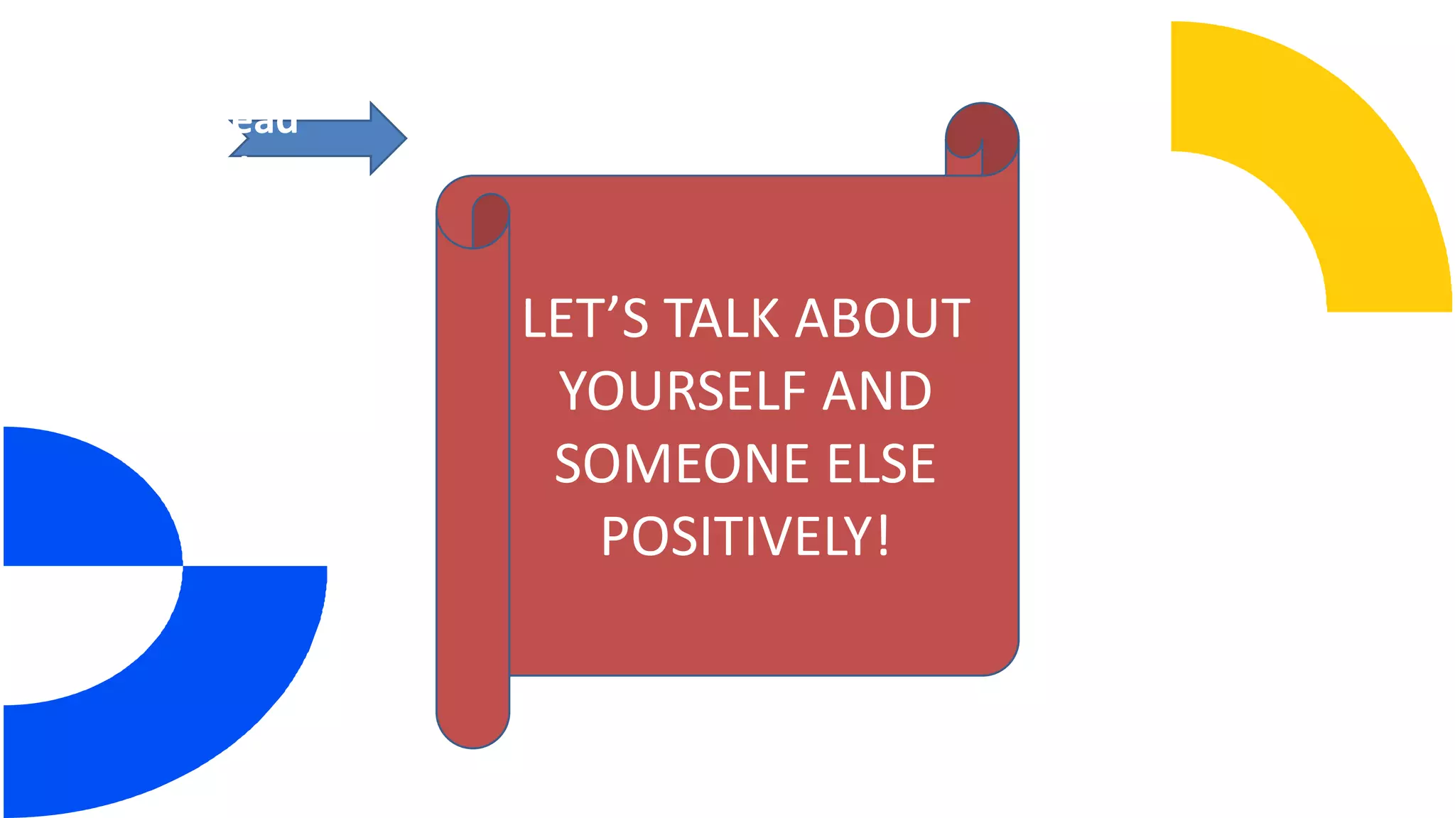 Talk about me and someone else | PPT