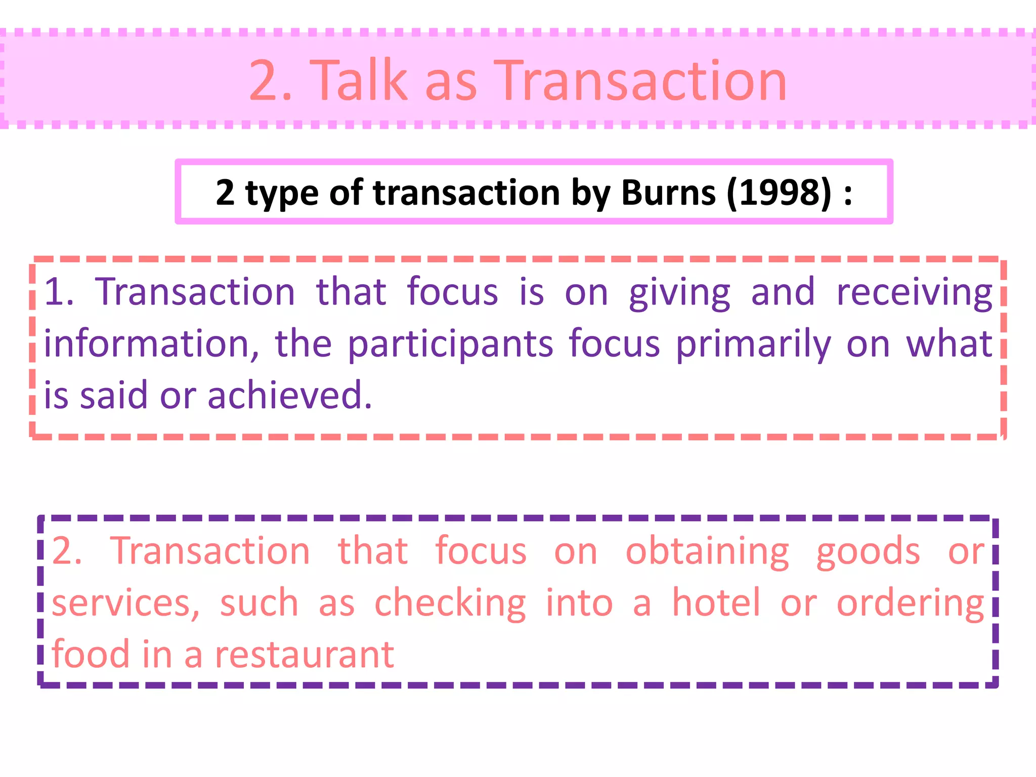 Teaching Speaking - Talk As Interaction | PPTX