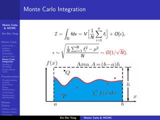 Monte Caro Simualtions, Sampling and Markov Chain Monte Carlo | PDF