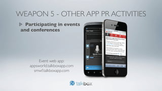 App marketing and promotion - A showcase of TalkBox | PPT