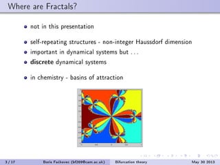 Gradient Dynamical Systems, Bifurcation Theory, Numerical Methods and Applications | PDF