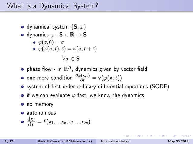 Gradient Dynamical Systems, Bifurcation Theory, Numerical Methods and Applications | PDF ...