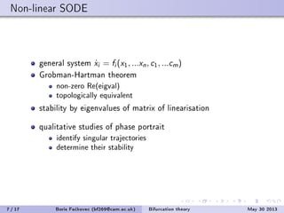 Gradient Dynamical Systems, Bifurcation Theory, Numerical Methods and Applications | PDF