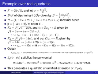 Quaternionic rigid meromorphic cocycles | PPT
