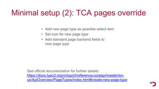 Playing around with page types in TYPO3 | PPT