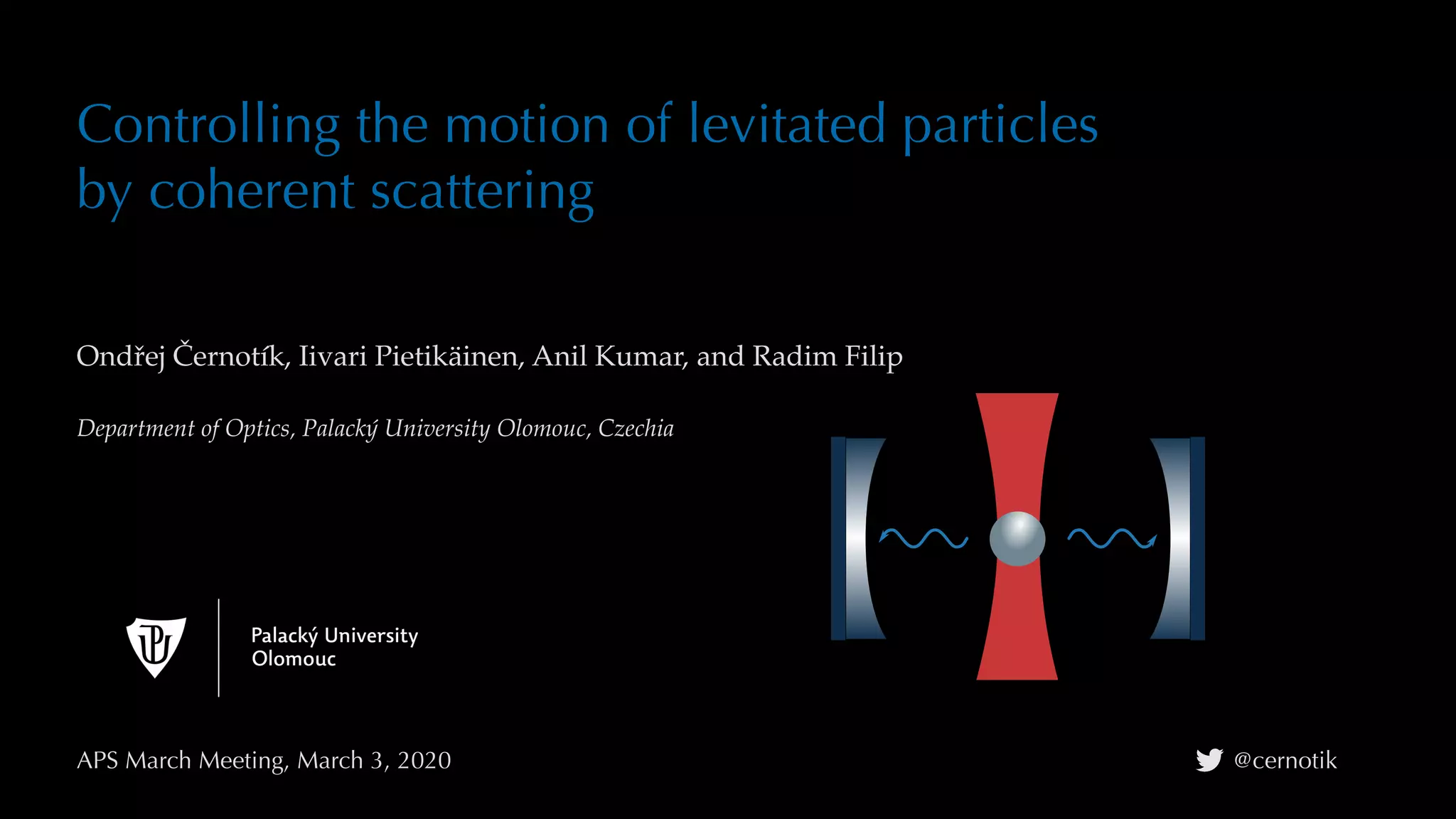 Controlling the motion of levitated particles by coherent scattering | PPT