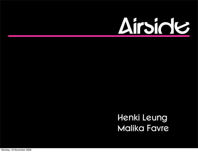 Present the Designer - Airside | PPT