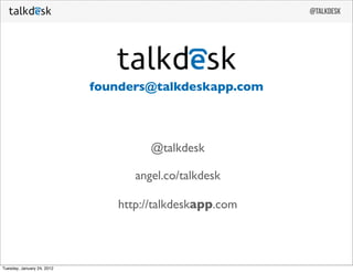 Talkdesk - Call center in the browser | PPT