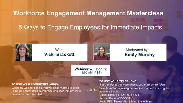 Workforce Engagement Management Masterclass: 5 Ways to Engage Employees ...