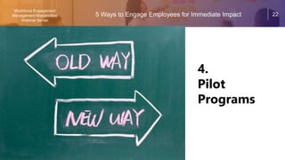 Workforce Engagement Management Masterclass: 5 Ways to Engage Employees ...