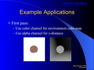 Extended Light Maps | PPT | 3-D Graphics | Computer Software and Applications