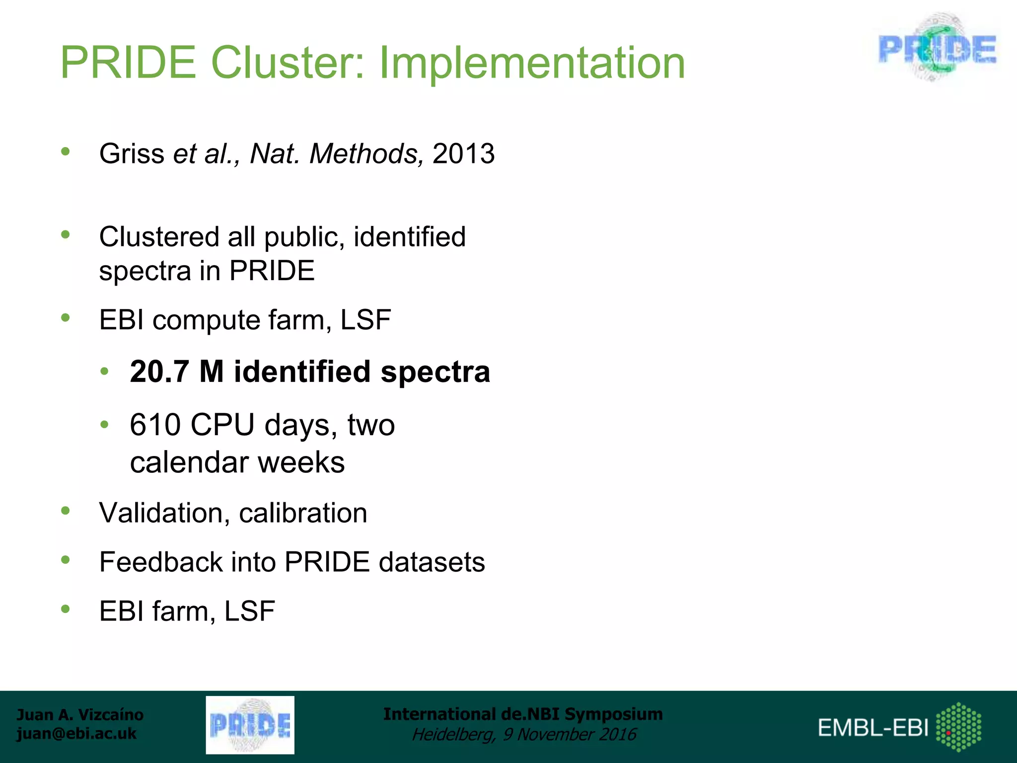 Proteomics public data resources: enabling "big data" analysis in proteomics | PPT