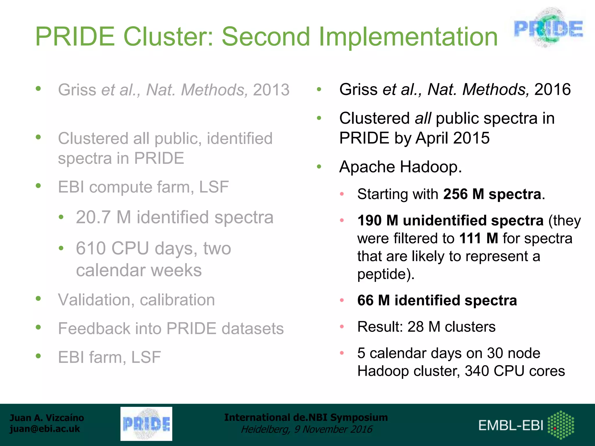 Proteomics public data resources: enabling "big data" analysis in proteomics | PPT