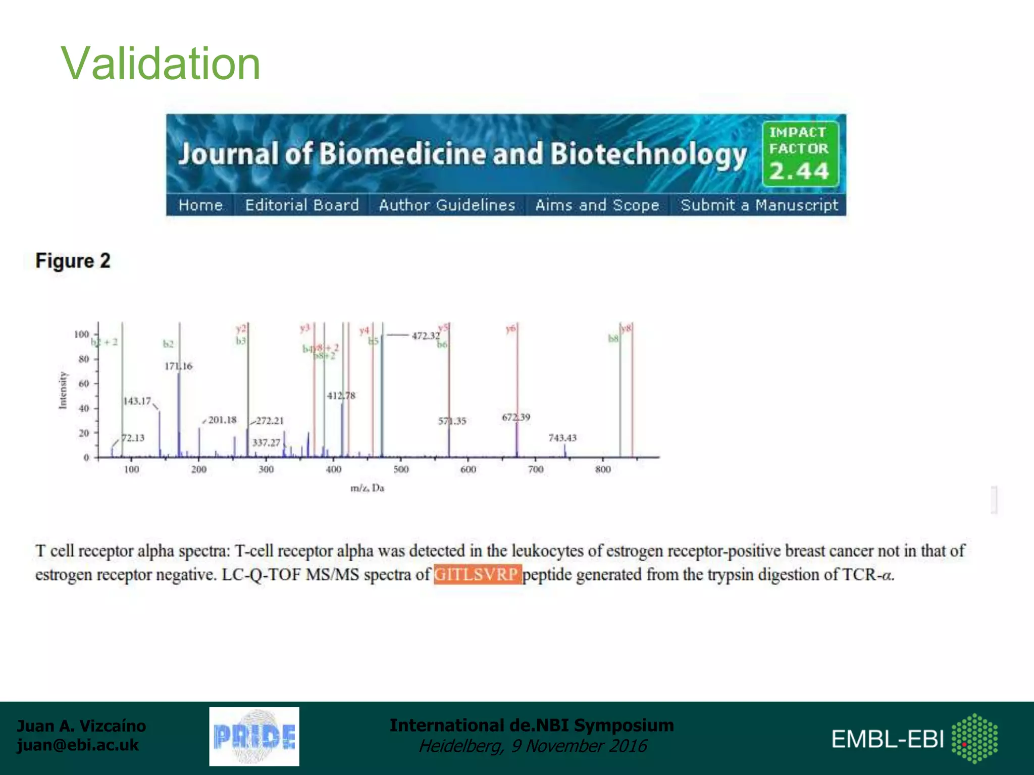 Proteomics public data resources: enabling "big data" analysis in proteomics | PPT