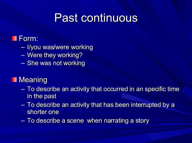 Talking About The Past | PPT