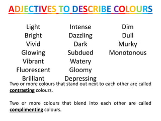 Talking about colour ppt | PPT
