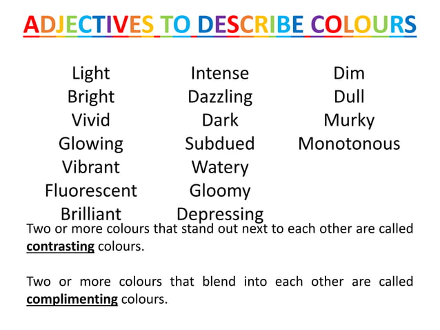 Talking about colour ppt | PPTX