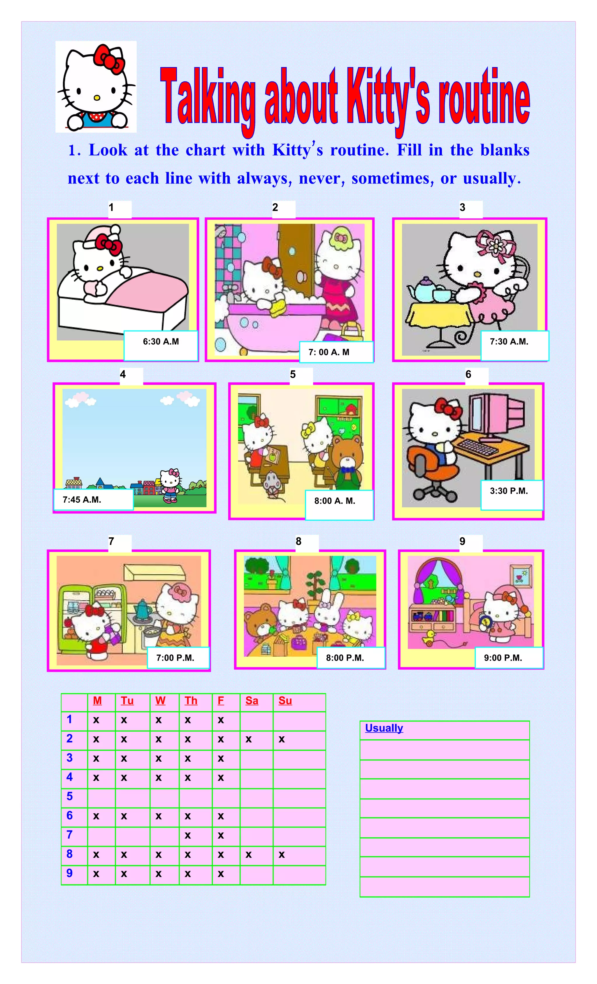 Talking About Daily Routine | DOC