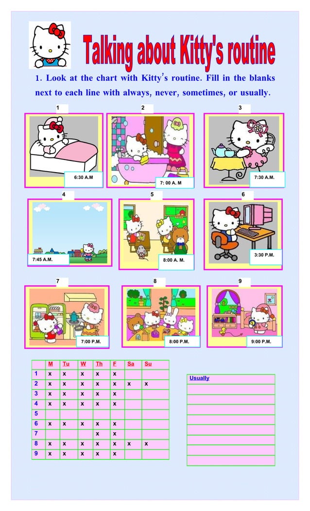 Talking About Daily Routine | DOC | Homework and Study | Education