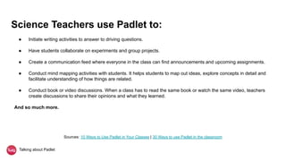 Talking about Padlet: Presented at Imagine Learning (pka Twig Education ...