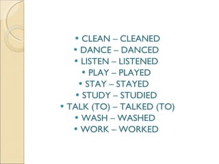 Talking about past events | PPT