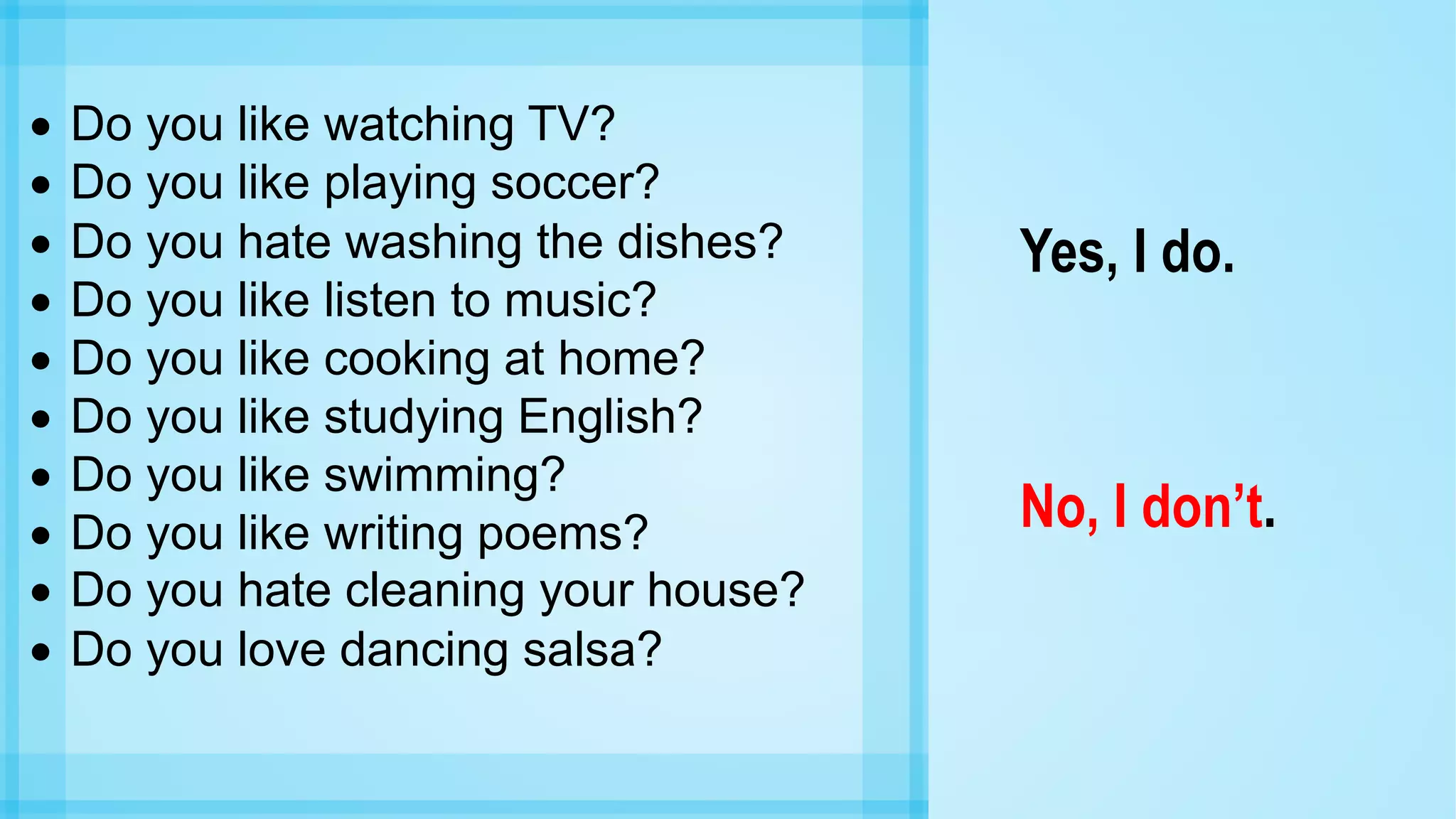 Talking about preferences | PPT