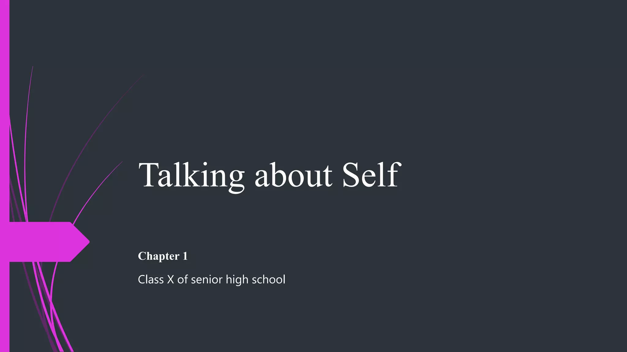 Talking about self | PPT