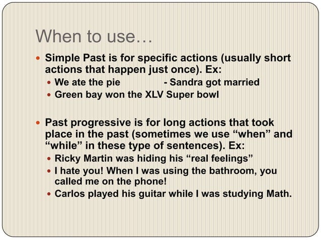 Talking about the past | PPTX