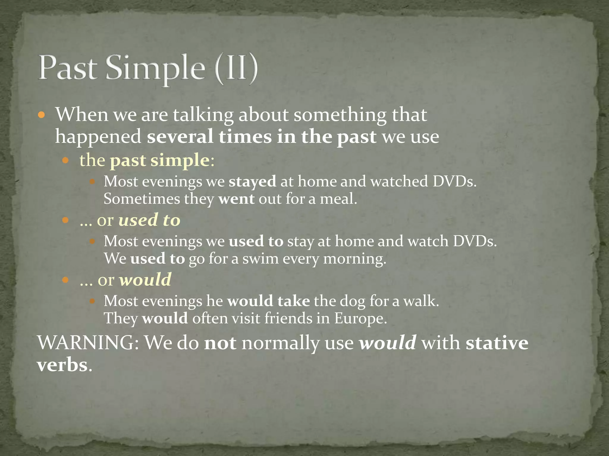 Talking about the past | PPTX