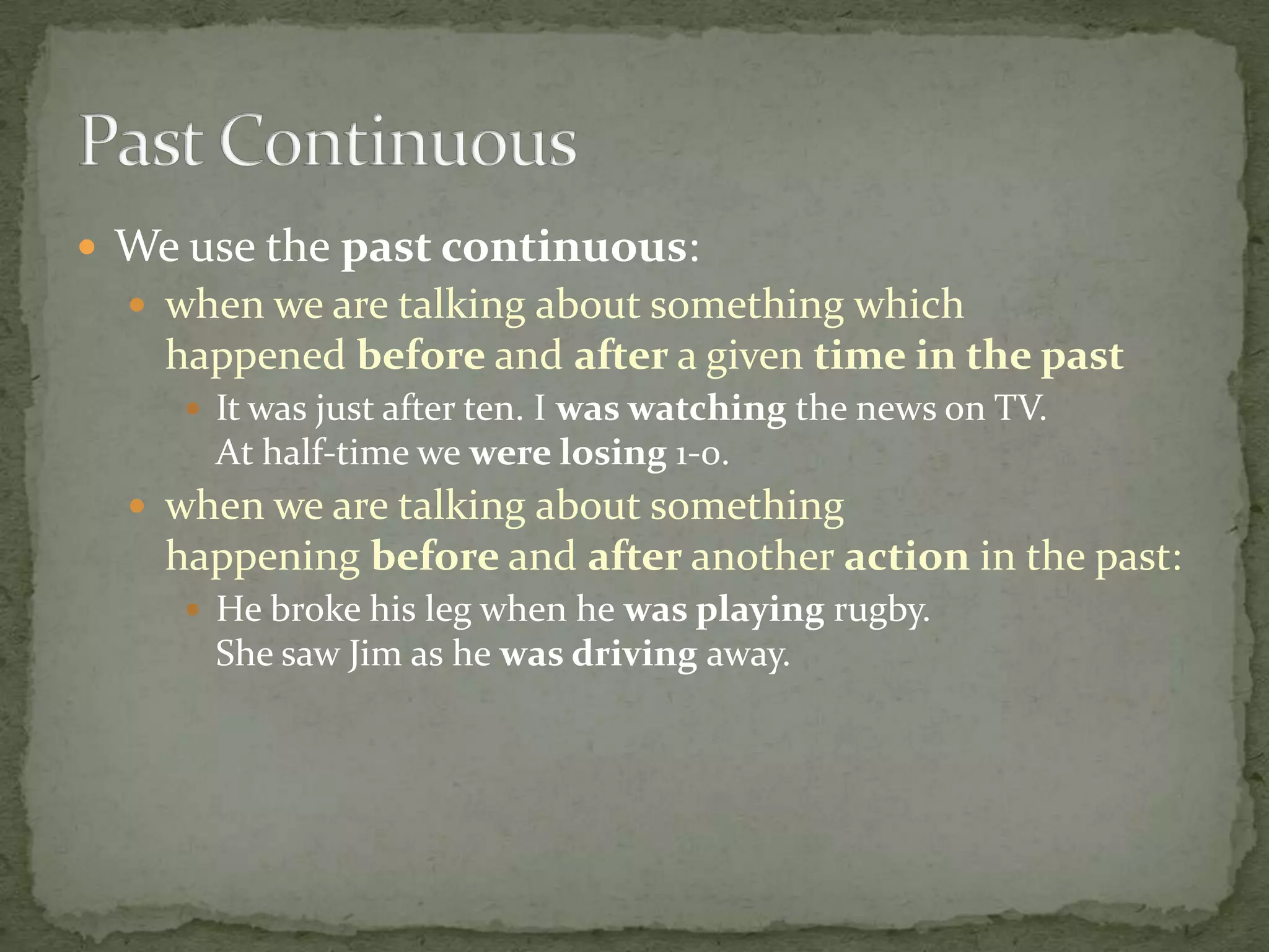 Talking about the past | PPTX