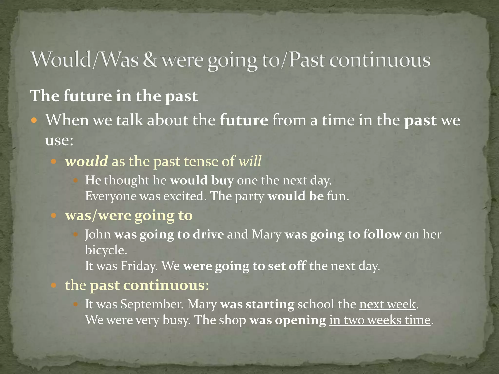 Talking about the past | PPTX