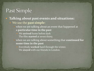 Talking about the past | PPTX