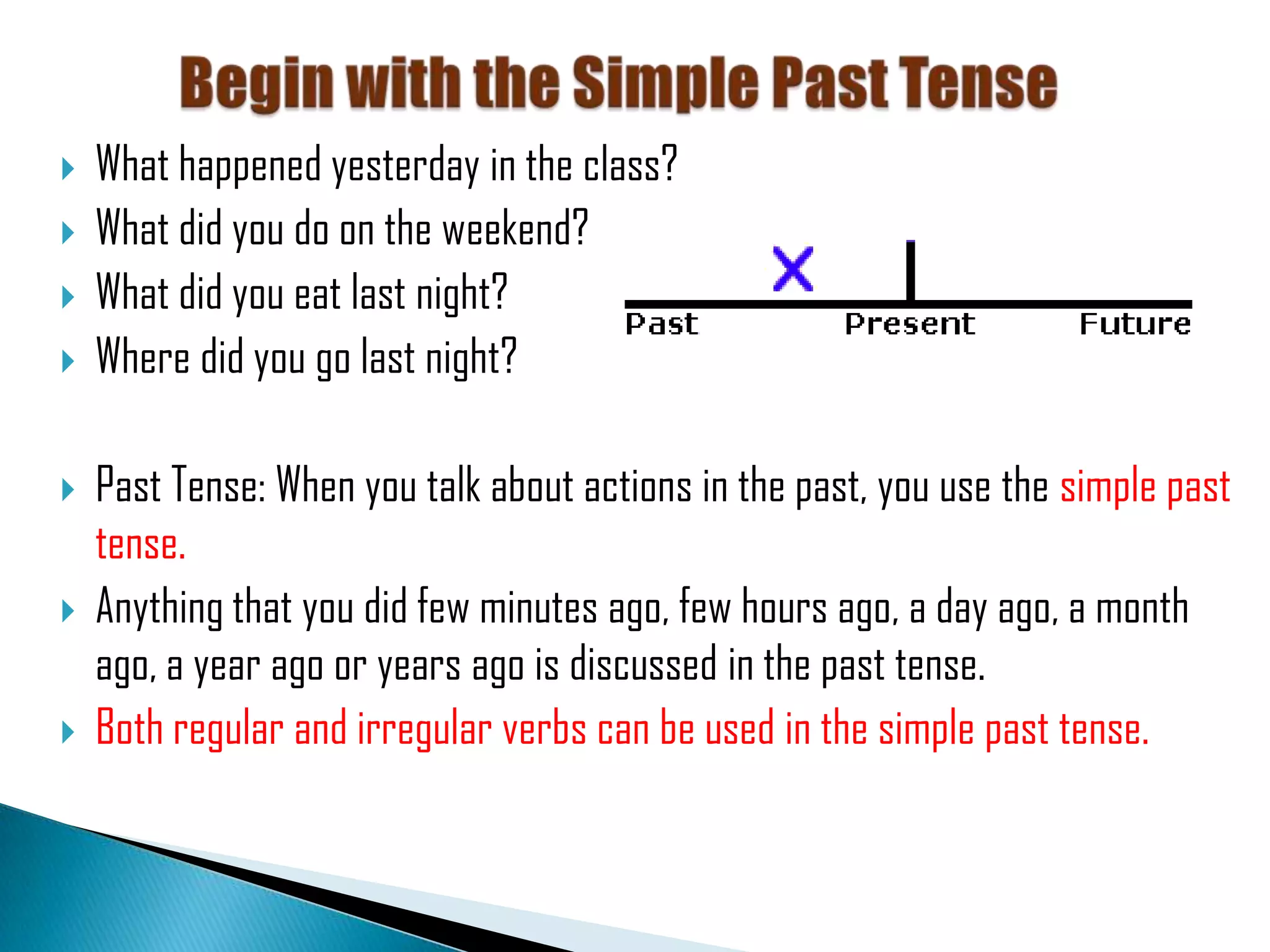 Talking about the past | PPT